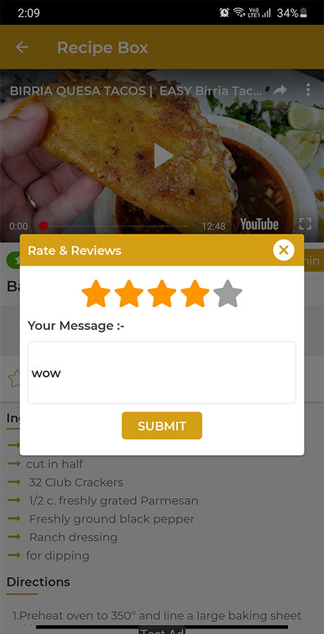 Android Recipe Book App (Cooking,Chef,Healthy Food, Admob with GDPR) by viaviwebtech